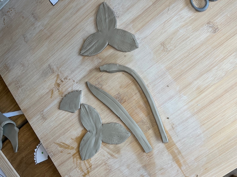 Clay Daffodil Template | Ceramic Daffodil Template | Pottery Daffodil ...