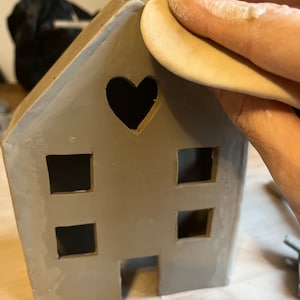 Clay House Template | Pottery House Template | House Tealight Template ...