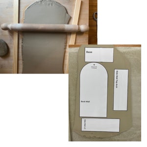 Pottery Shelf Template | Pottery Wall Hanging Shelf Template | Pottery ...