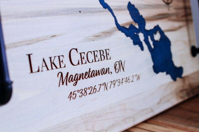 EPOXY LAKE BOARD, Serving Board, Resin Cabin Decor, Lakehouse, Couples ...