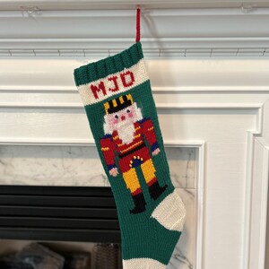 Hand Knit Stocking || Nutcracker - Etsy