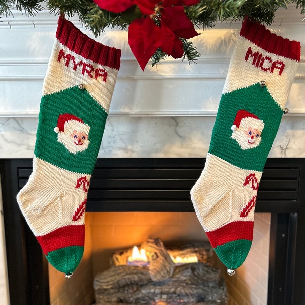 Santa Claus Socks - Etsy