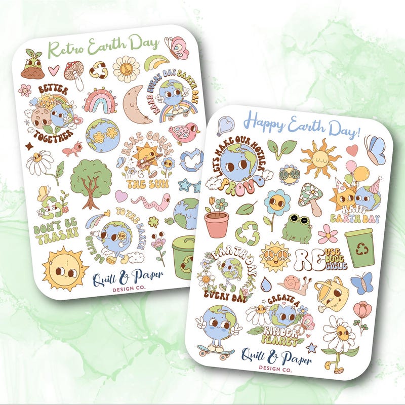 Earth Day Stickers - Etsy