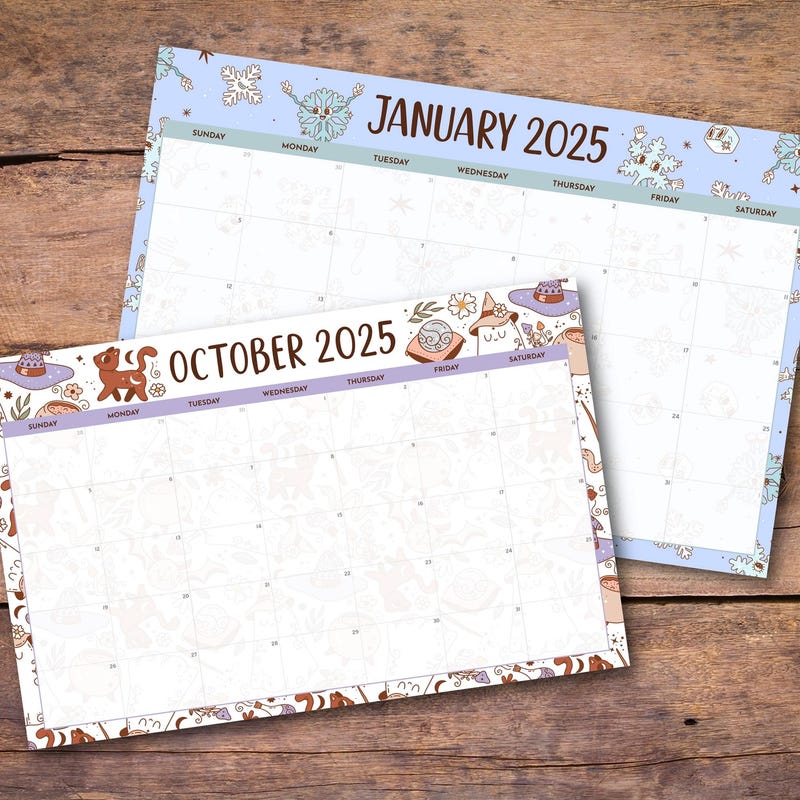 Retro Calendar - Etsy