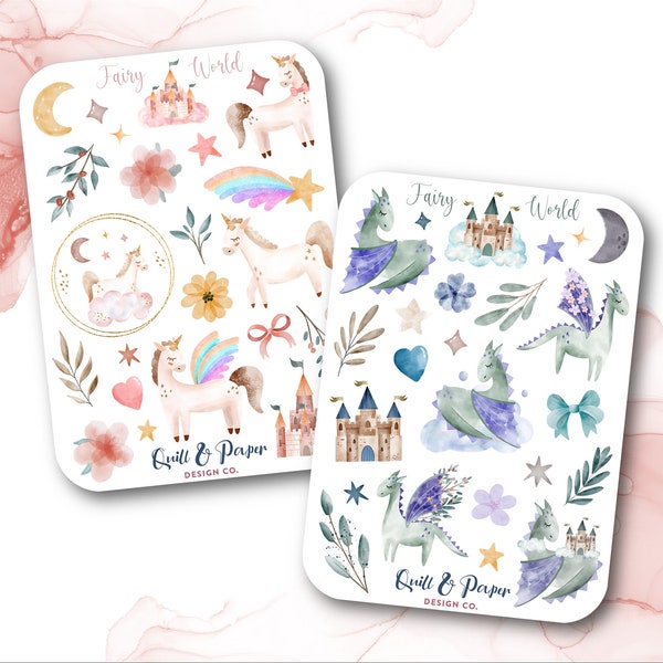 Fantasy Stickers - Etsy