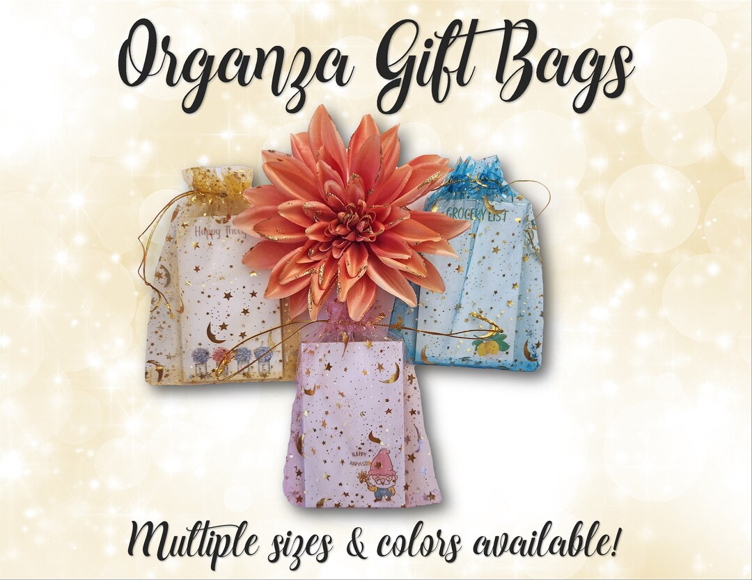 Stars & Moon Organza Gift Bags: Celestial Party Favor Bags - Etsy