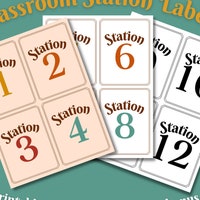 Printable Calendar Number Labels: Classroom Decor (editable PPTX/PDF ...
