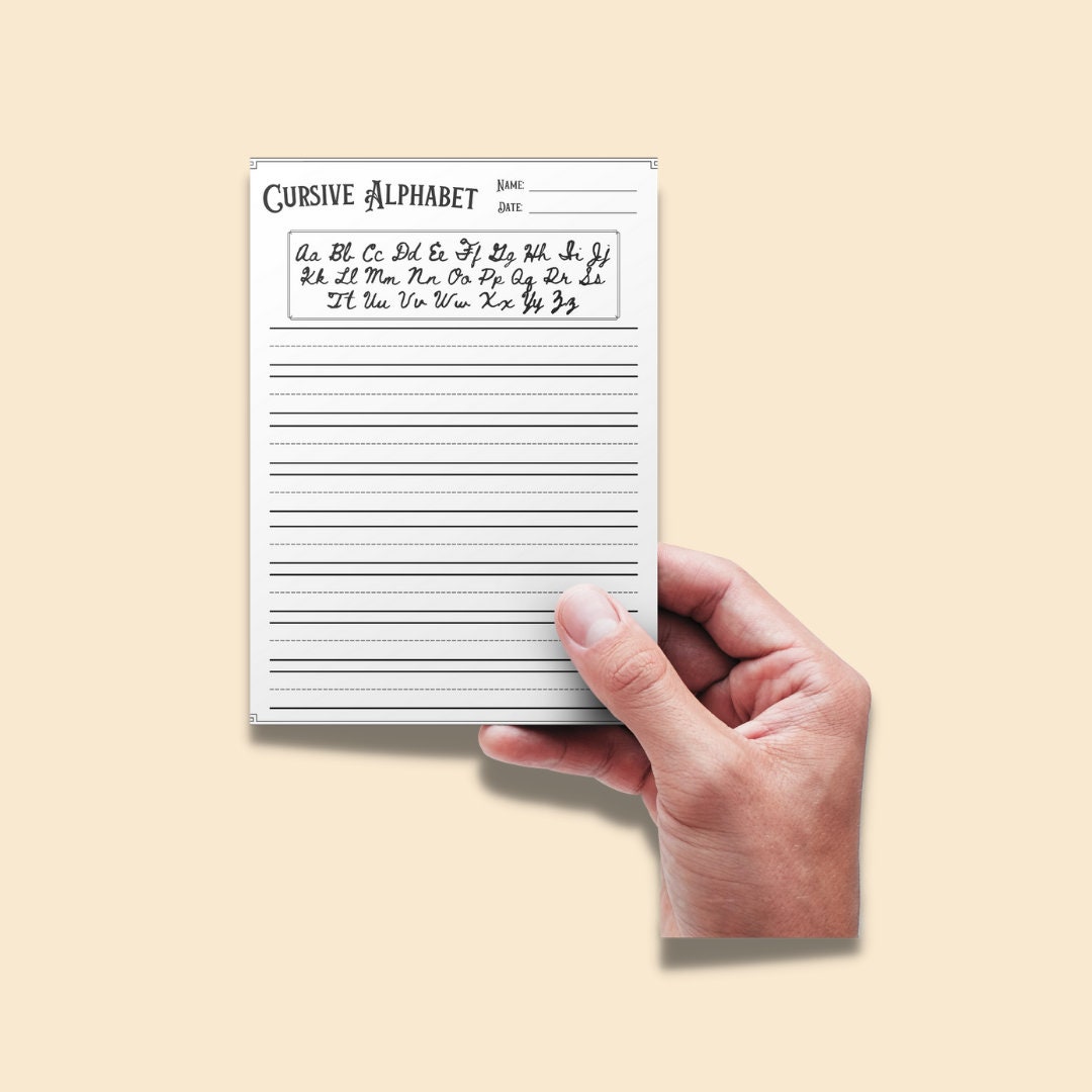 Printable Classroom Cursive Posters and Worksheets for Teachers - Etsy