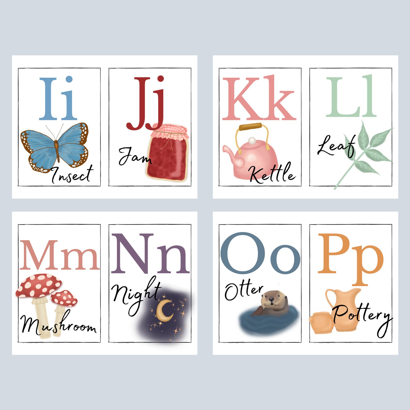Small Individual Alphabet Classroom Posters Printable - Etsy