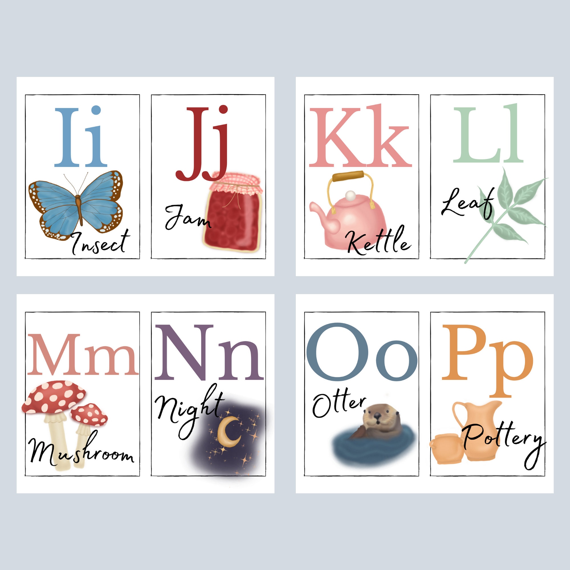 Small Individual Alphabet Classroom Posters Printable - Etsy