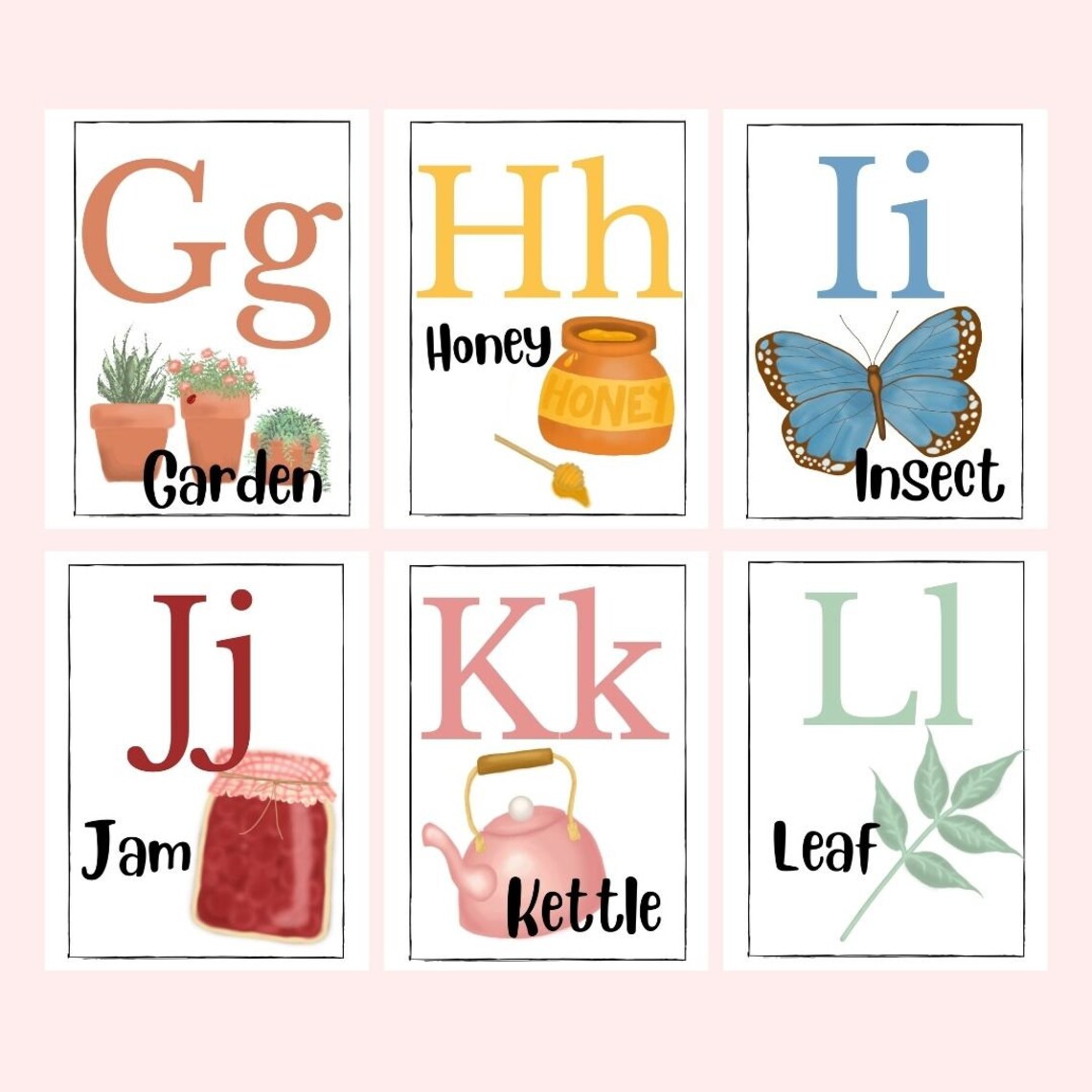 New Font for Younger Students Individual Alphabet Posters - Etsy
