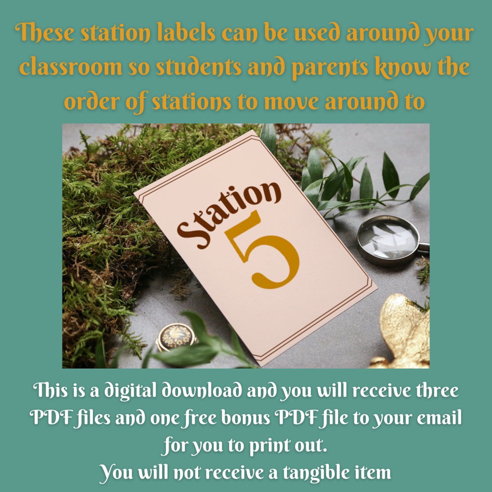 Retro Classroom Station Labels Printable for Teachers - Etsy