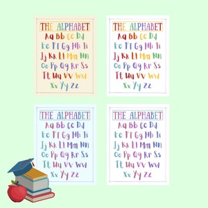 Printable Classroom Alphabet Posters and Worksheets for Teachers - Etsy