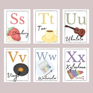 Large Individual Alphabet Classroom Posters - Digital Printables - Etsy