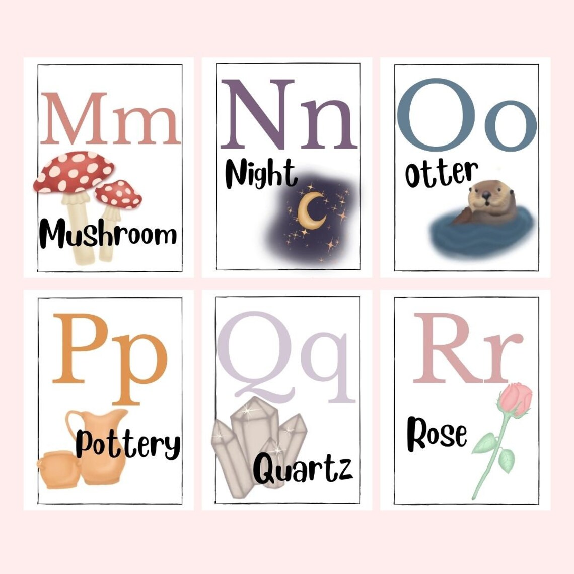 New Font for Younger Students Individual Alphabet Posters - Etsy