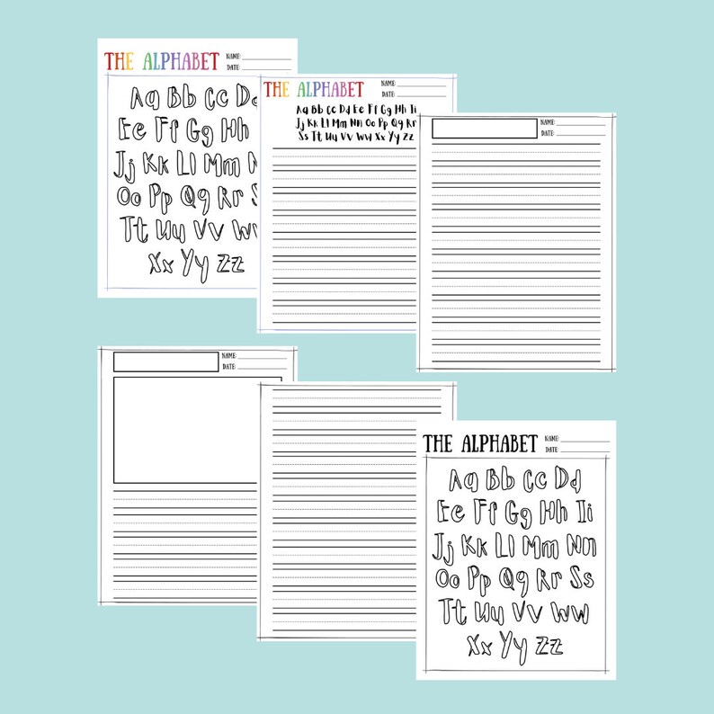 Printable Classroom Alphabet Posters and Worksheets for Teachers - Etsy