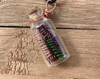 Tiny Jar Necklace - Etsy