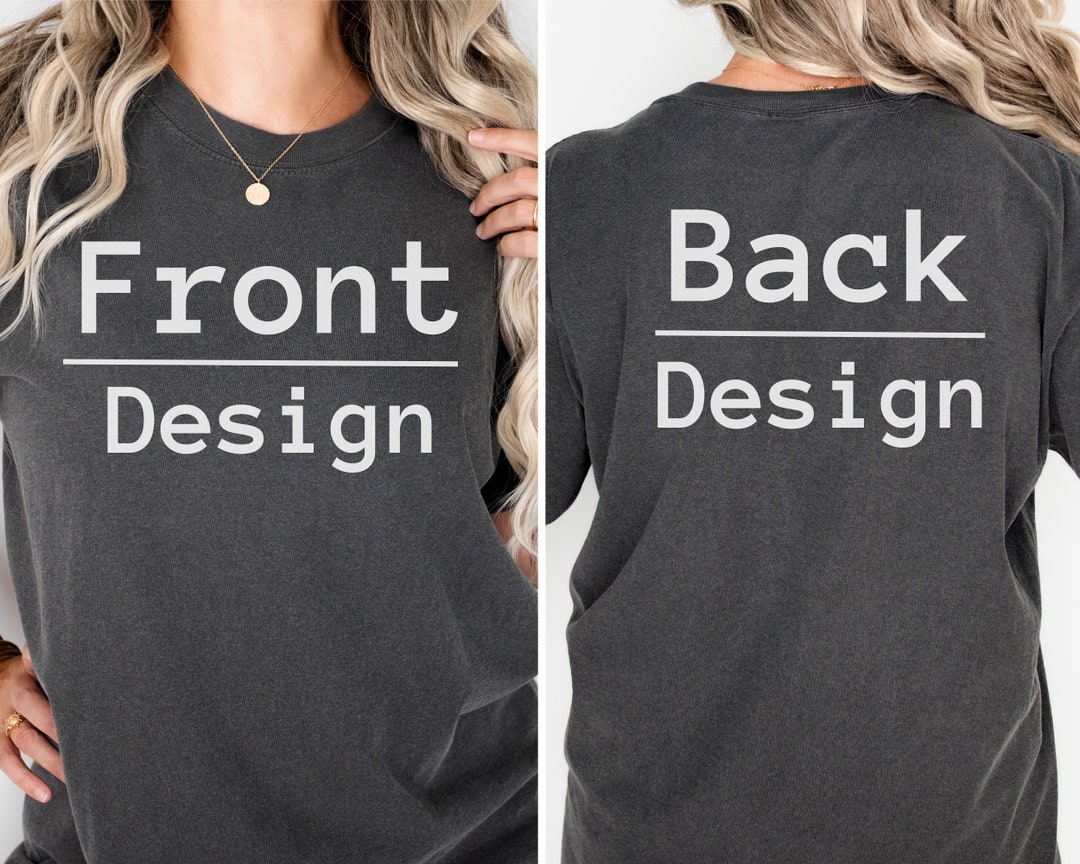 Front and Back Custom Shirt, Custom Shirt, Inspired Shirt, Custom Shirt ...
