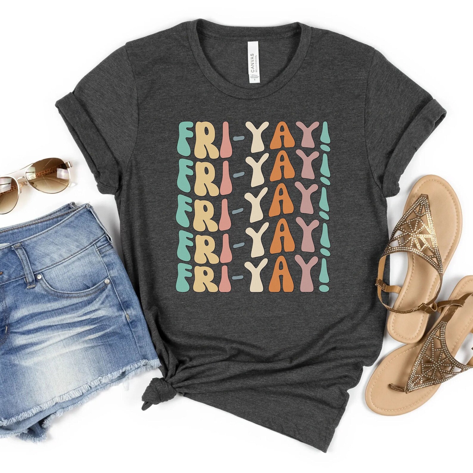 Friyay Teacher Shirt Fri-yay TGIF Teacher Tee for Women - Etsy