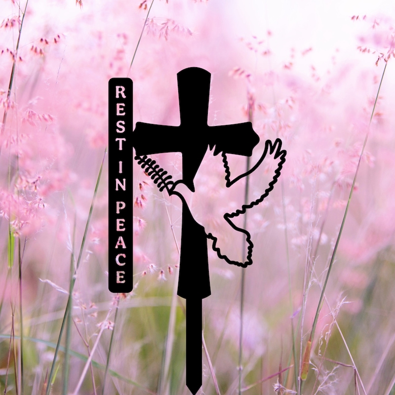 Memorial Cross Svg - Etsy