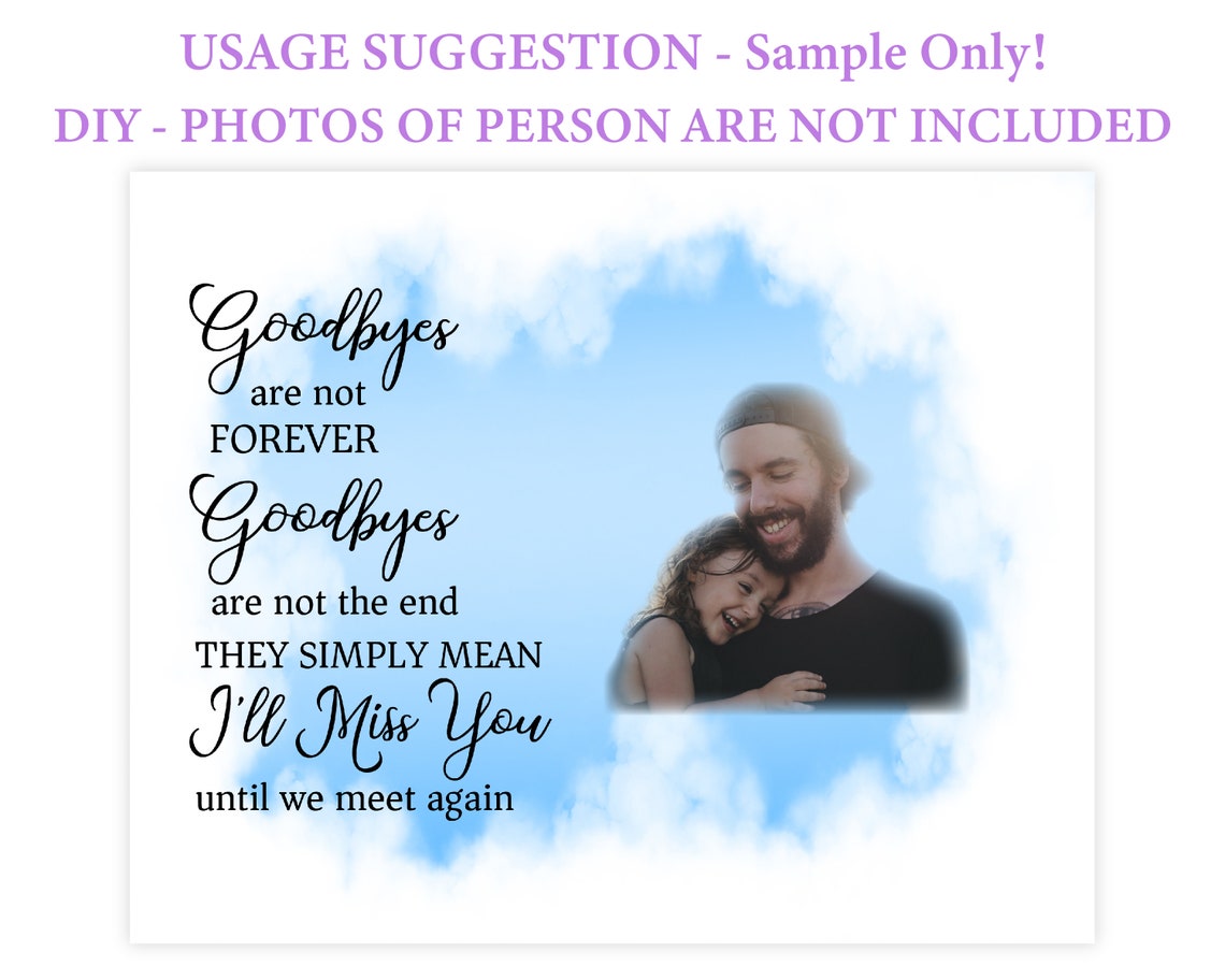 In Loving Memory Png, Goodbyes Are Not Forever, Memorial Background, Rest in Peace, Loss of ...