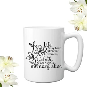 Loss of Loved One, Memorial Quote, Love Keeps Your Memory Alive ...
