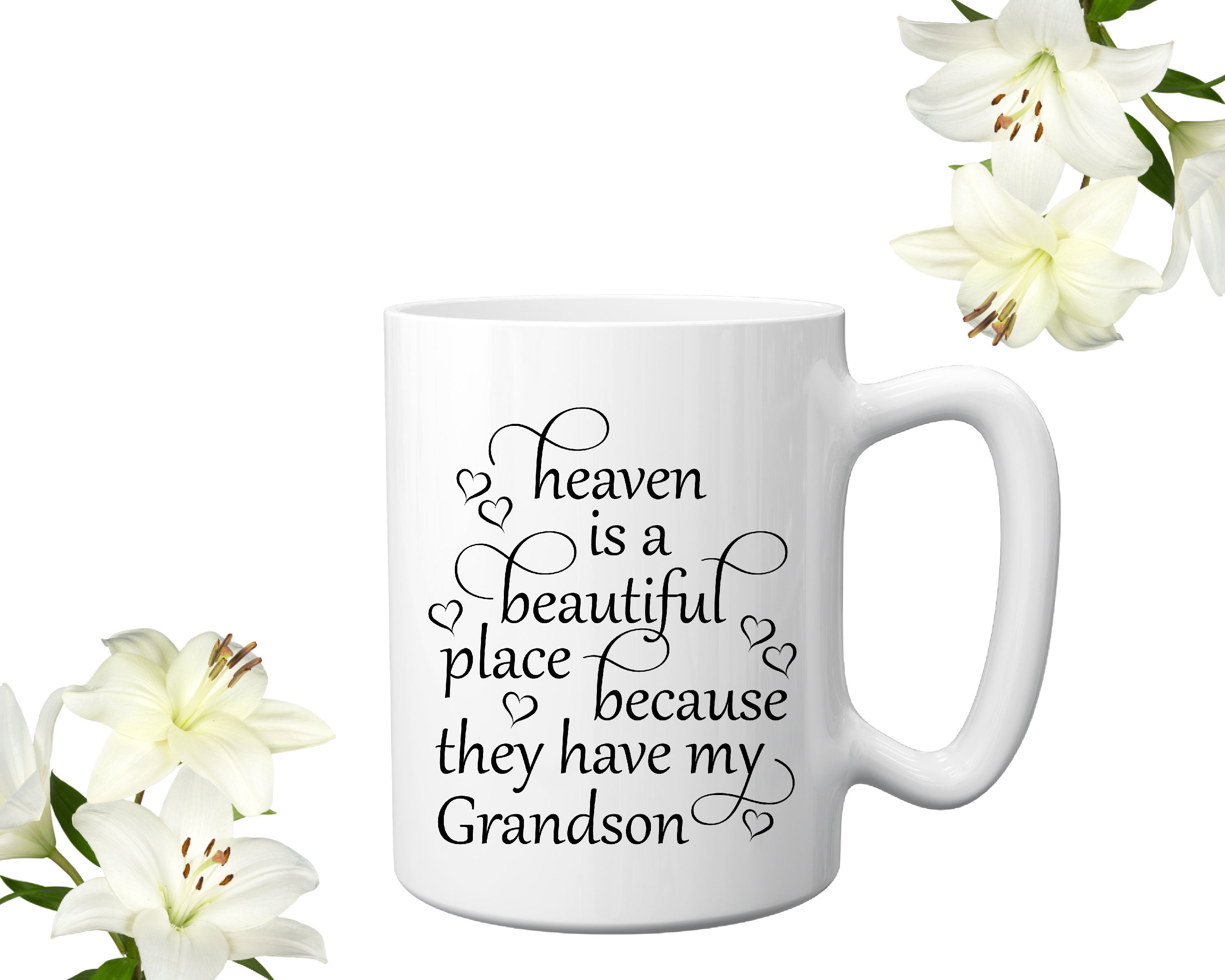 Heaven is A Beautiful Place Grandson SVG, in Loving Memory, Remembering ...