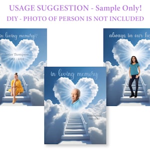 In Loving Memory Memorial Background PNG, Stairs to Heaven, Ray of ...