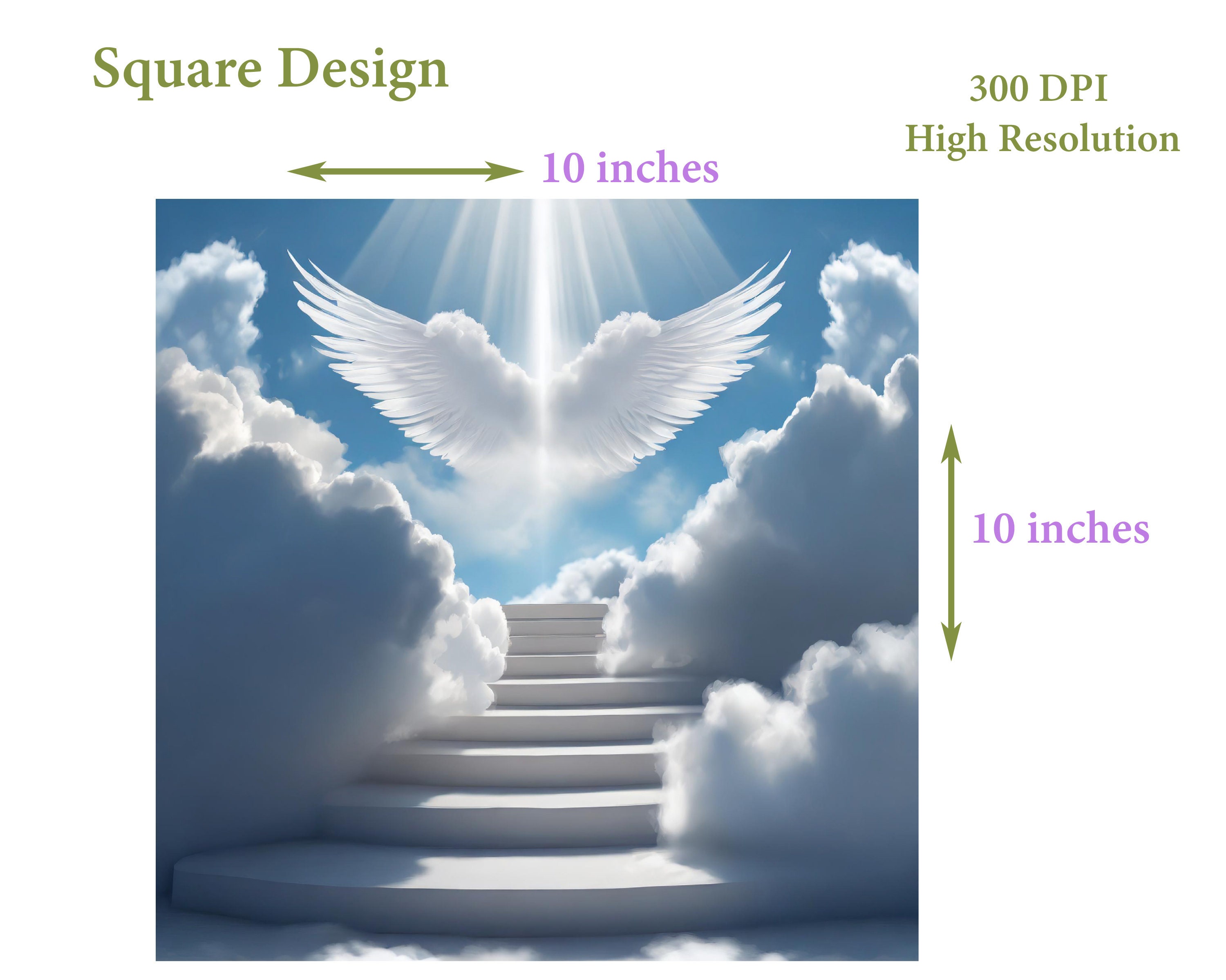 In Loving Memory PNG, Memorial Background, Stairway to Heaven, Angel ...