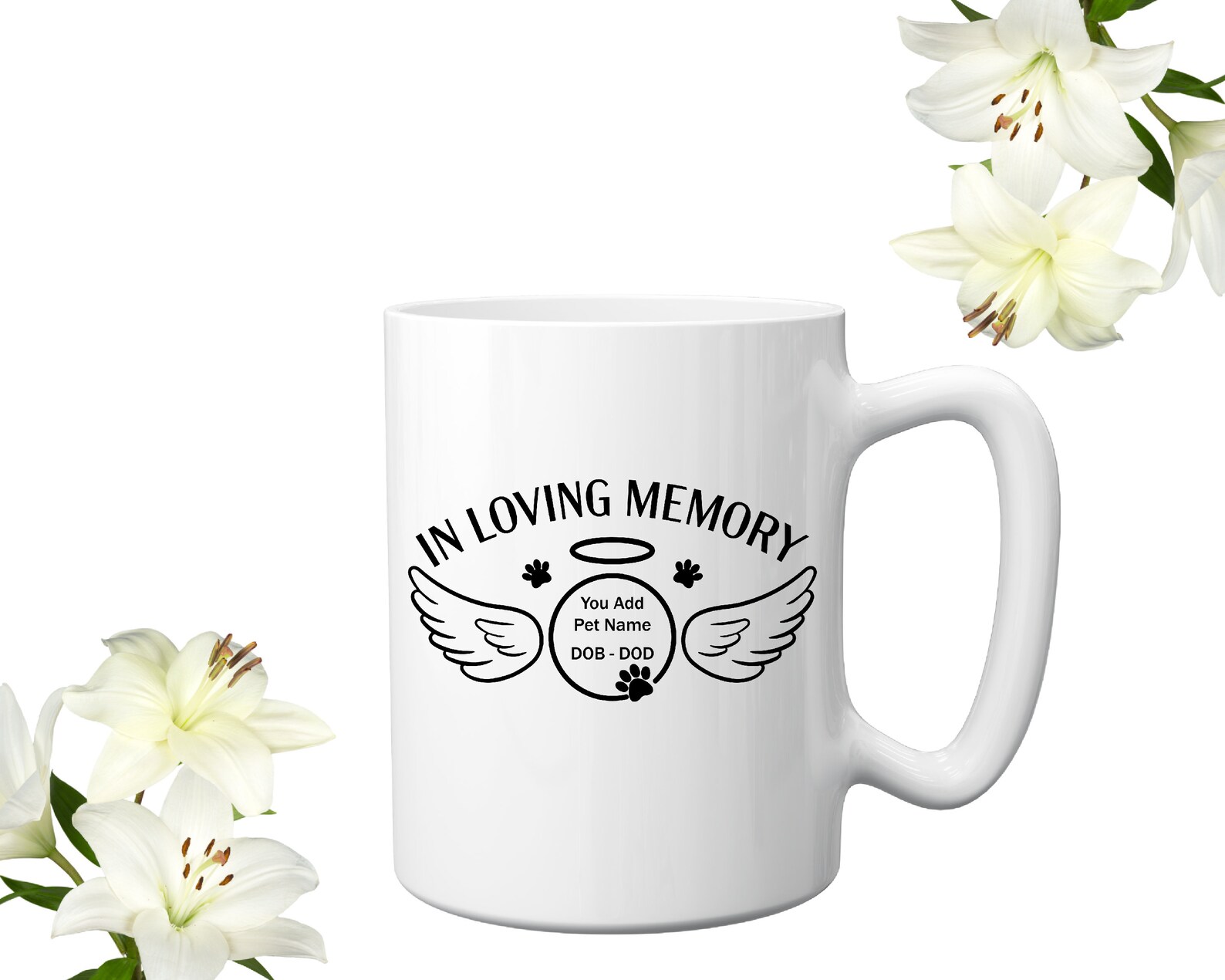 In Loving Memory Pet Monogram SVG, Dog Memorial, Sympathy Design ...