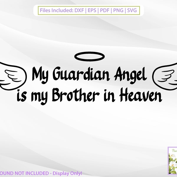 My Brother is My Angel Svg - Etsy