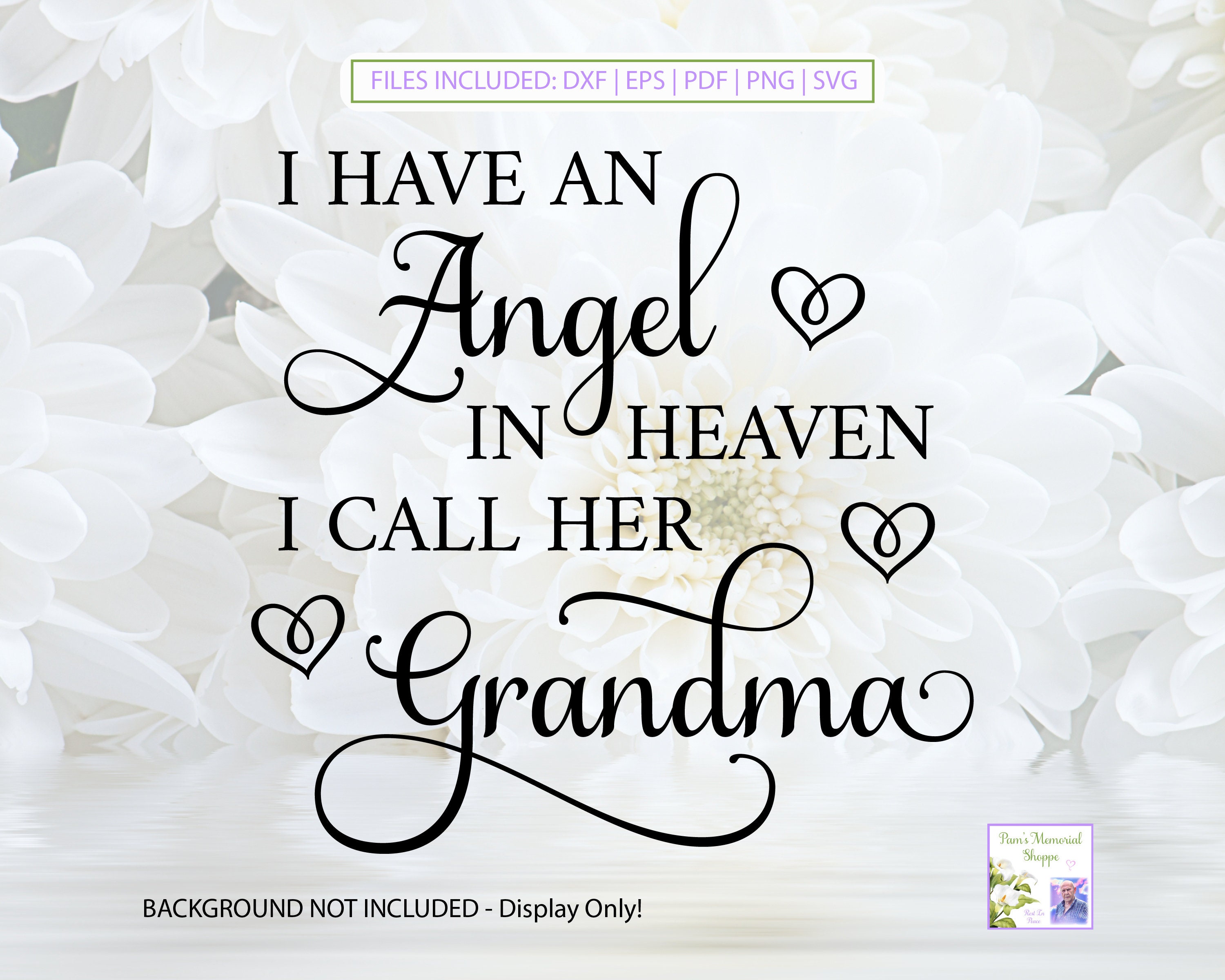 I Have an Angel in Heaven I Call Her Grandma SVG, Memorial Quote, in ...