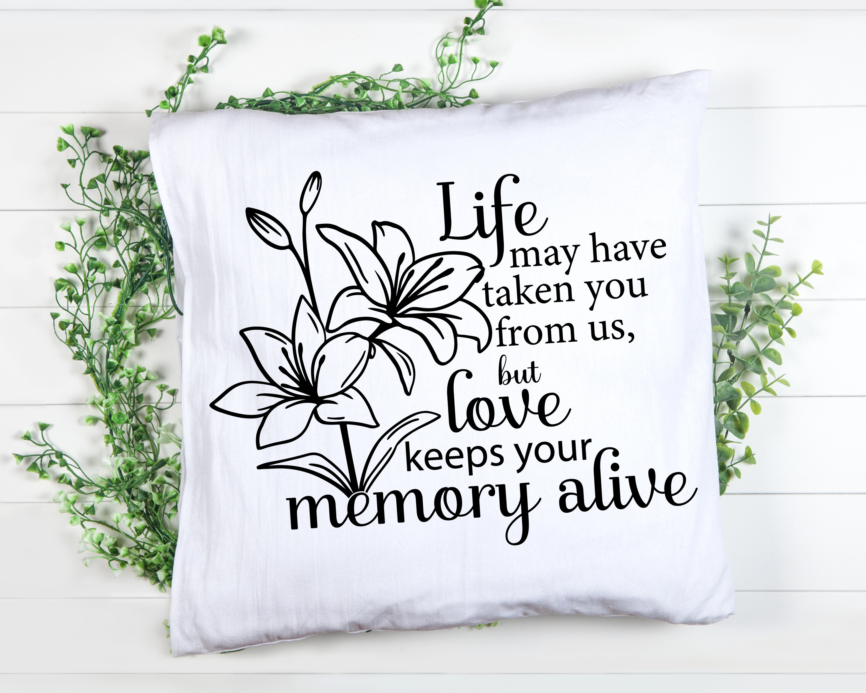 Loss of Loved One, Memorial Quote, Love Keeps Your Memory Alive ...