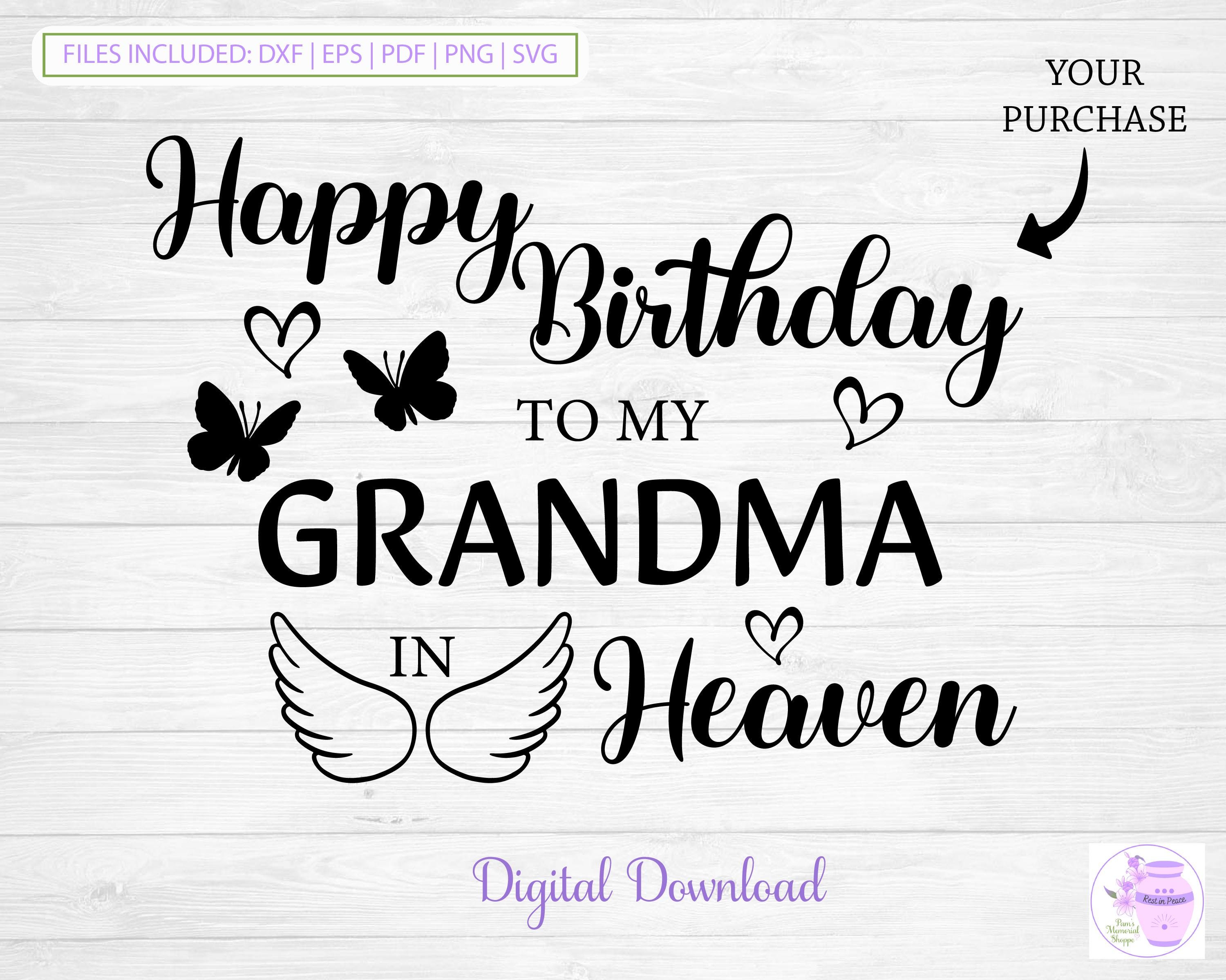 Happy Birthday Grandma Rip Quotes