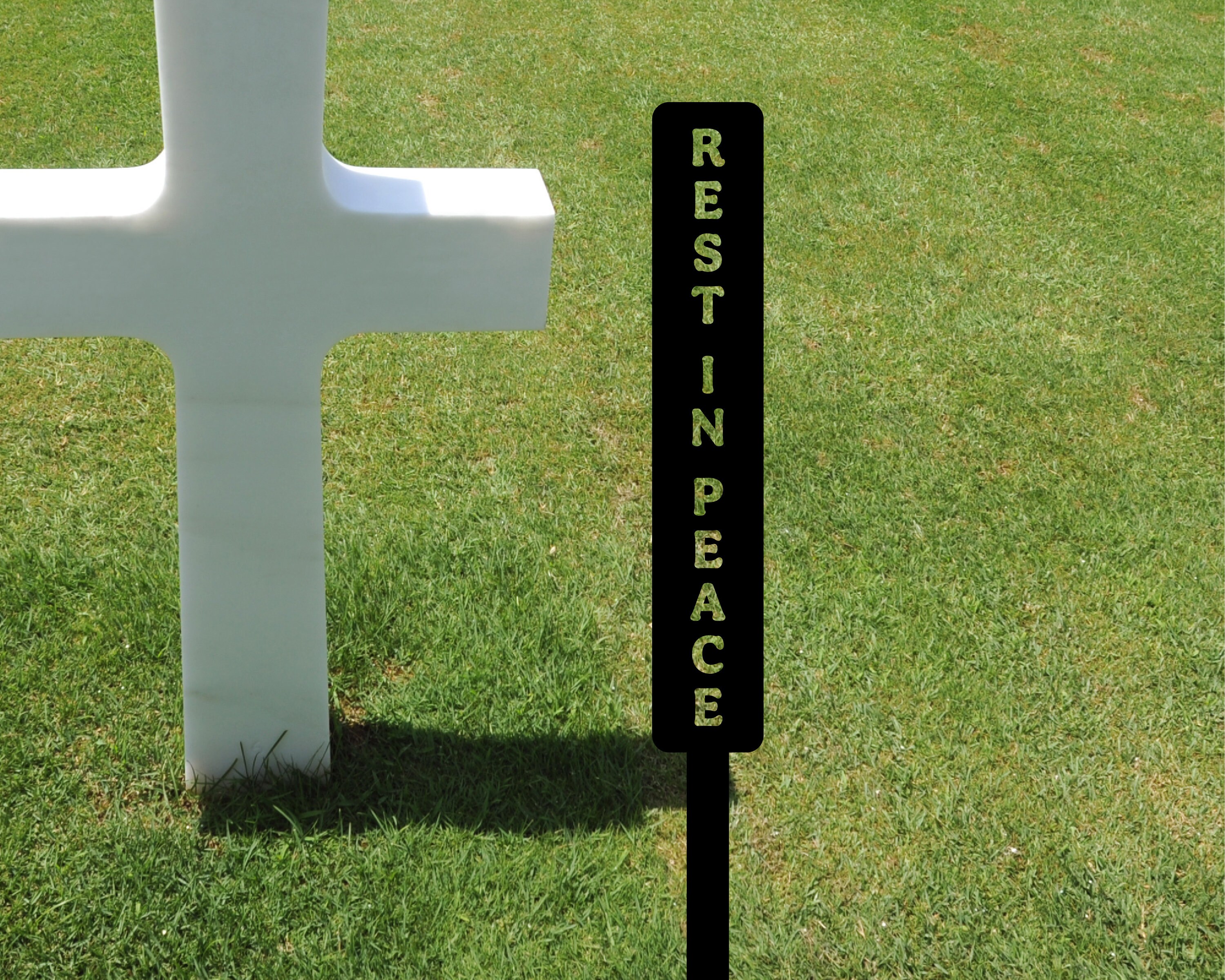Rest in Peace Memorial Stake, Cemetery Grave Marker, Garden Stick ...