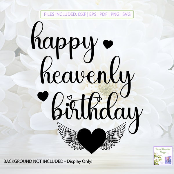 In Memory of Birthday Svg - Etsy
