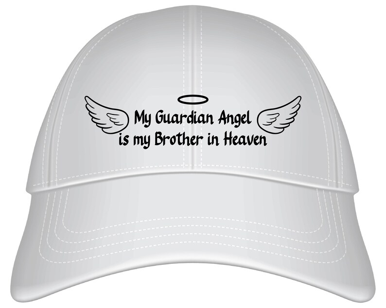 Guardian Angel Brother SVG, in Heaven, Loss of Brother, Angel Wings, in ...