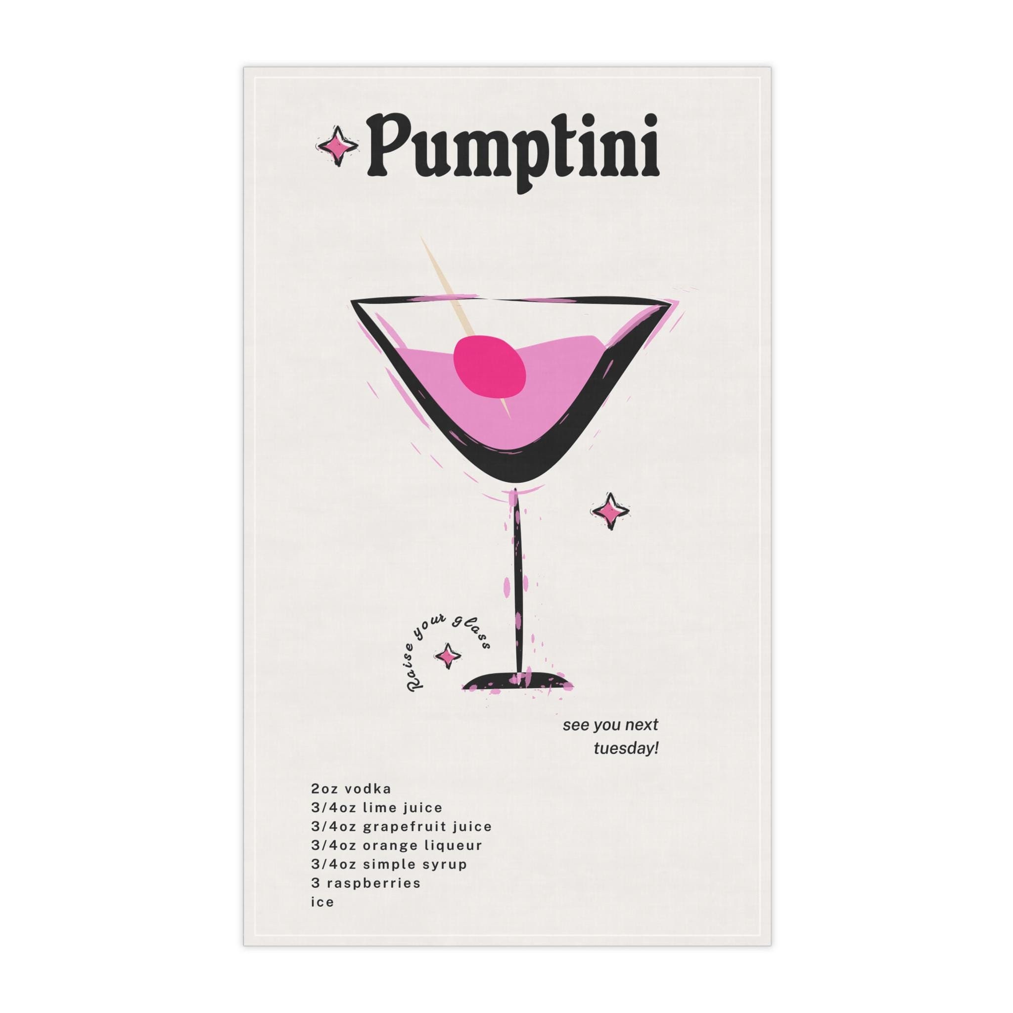 Pumptini Recipe Kitchen Towel Vanderpump Rules Gift - Etsy