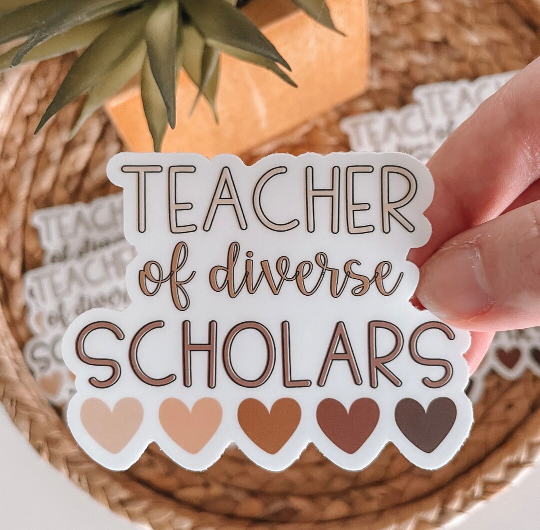 Teacher of Diverse Scholars STICKER/MAGNET - Waterproof Sticker ...