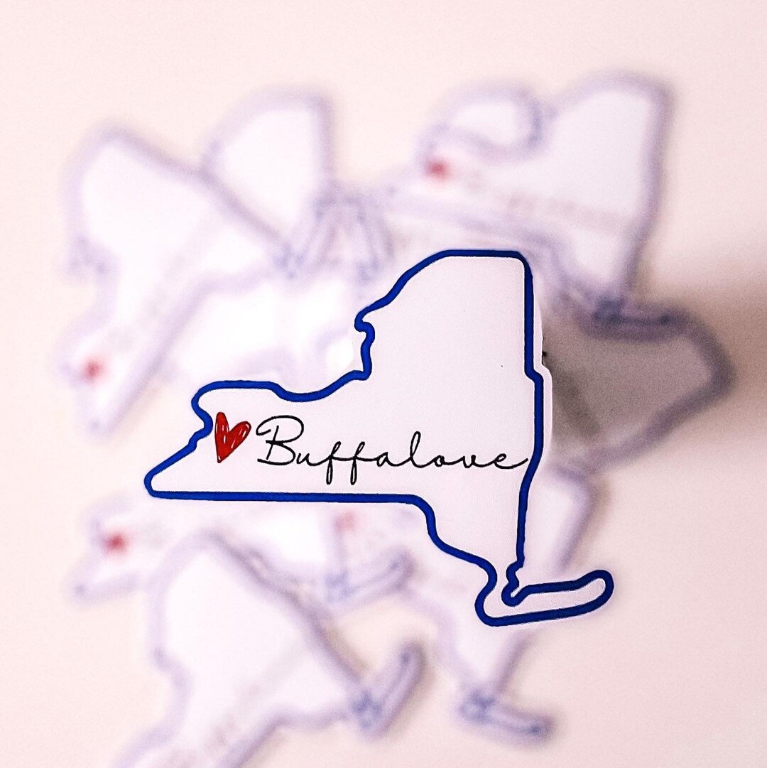 Buffalove New York STICKER | Buffalo Sticker, Waterproof Sticker ...