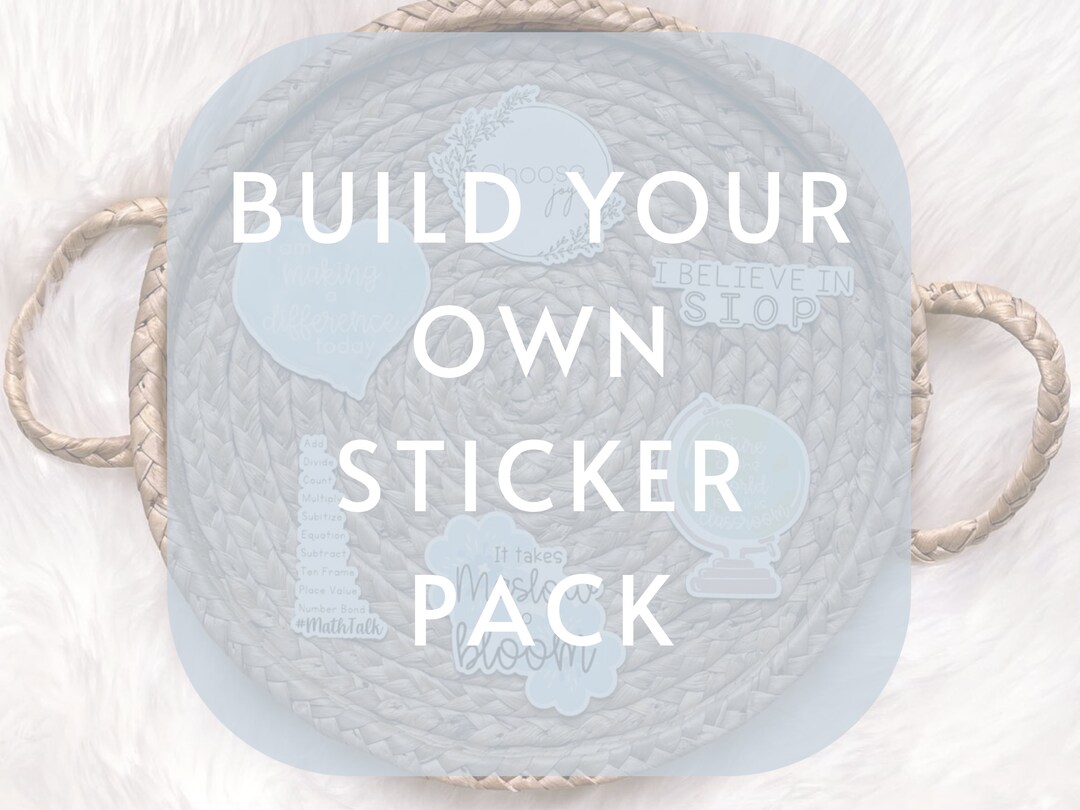 Build Your Own Sticker Pack | Vinyl Stickers, Teacher Stickers, Teacher ...