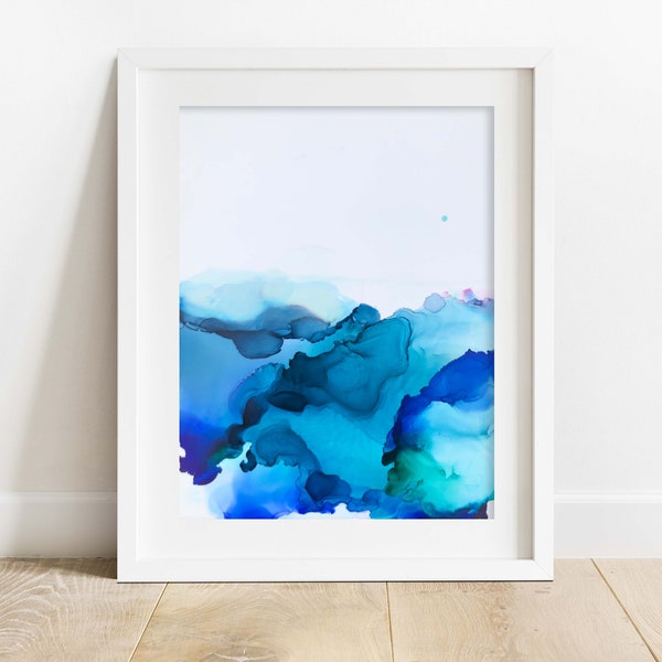 Alcohol Ink Print - Etsy