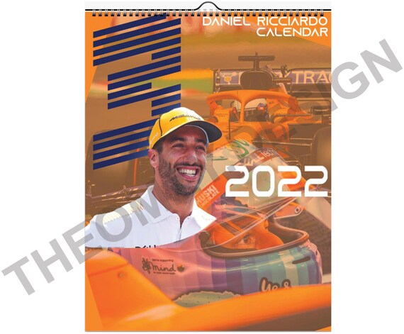 Daniel Ricciardo 2022 Wall US Calendar Daniel Ricciardo | Etsy