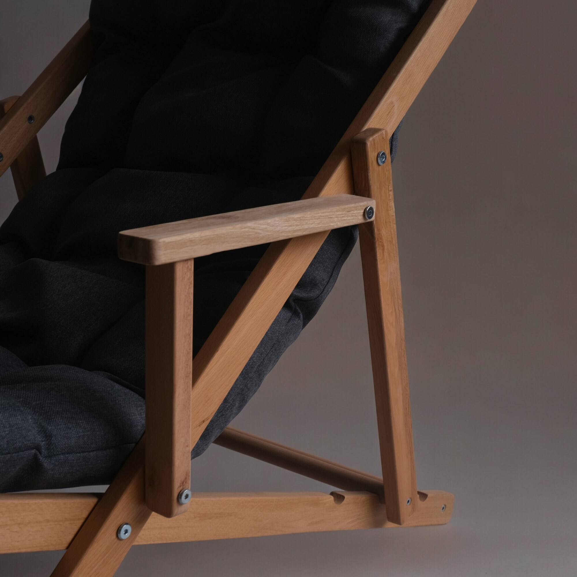 Adjustable Wooden Sun Lounger Premium Garden Chair Summer Gift, Deck ...