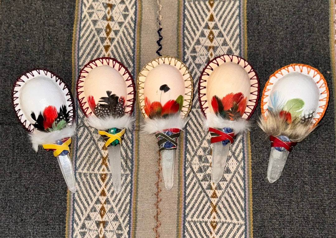 Peruvian Shaman Healer Rattle With Clear Quartz to Amplify Energy ...