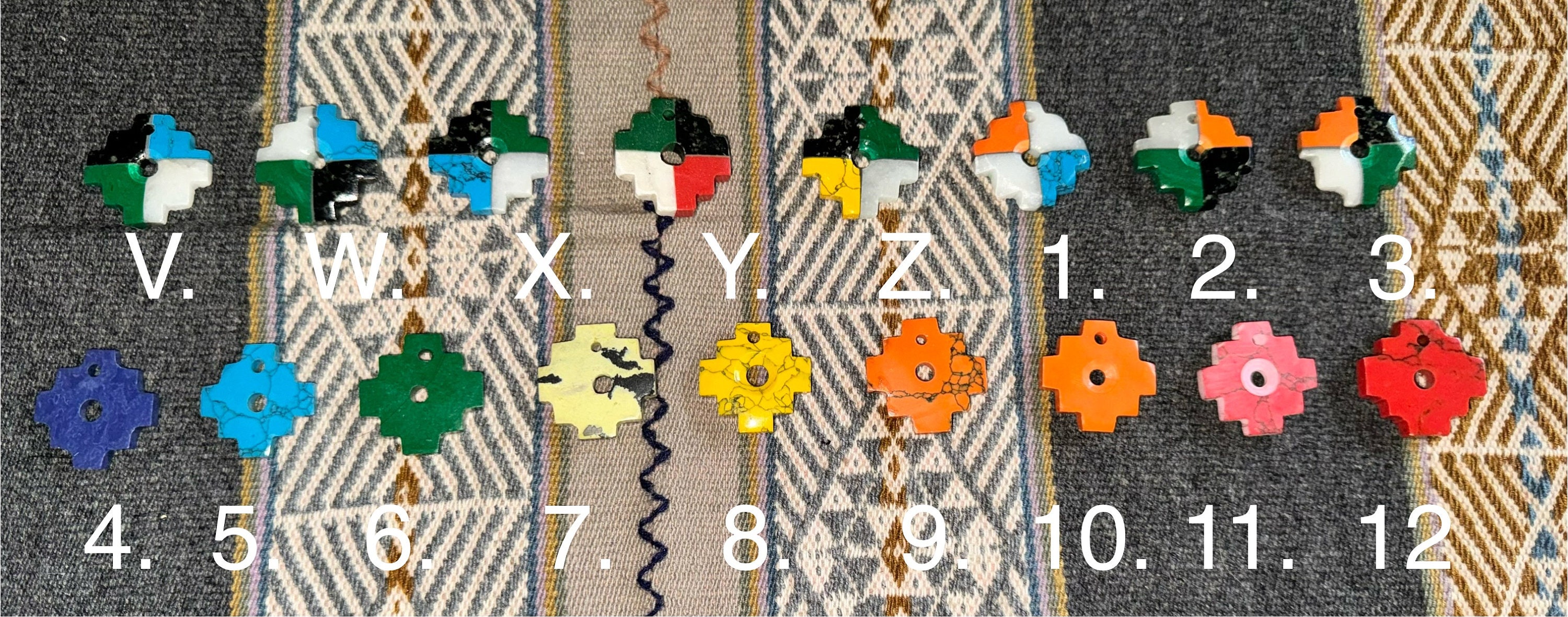 Inca Peruvian Cross/ Shaman Cross/ Southern Cross- Chakana With Suede ...