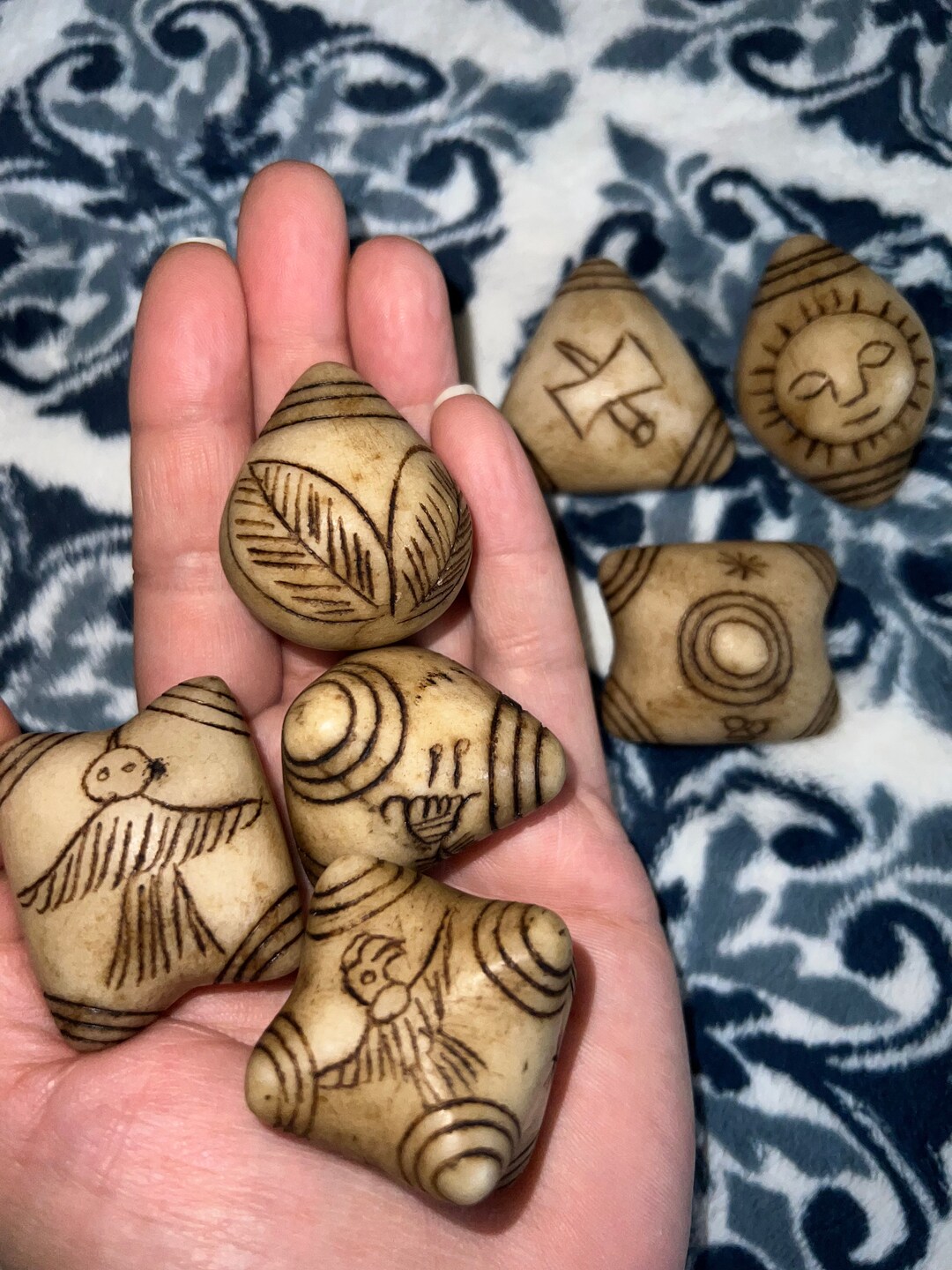 Large Ceremonial 7 Chumpi Set,handmade & Polished in Peru: Brown or ...