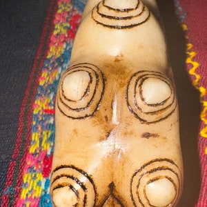 Andean Trilogy Apus Illa Amulet is Hand-carved in Peru From Alabaster ...