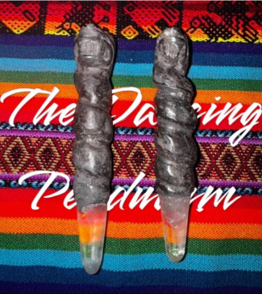 Shaman Staff Hand Carved From Meteorite Stone From Peru. Andean Puma or ...