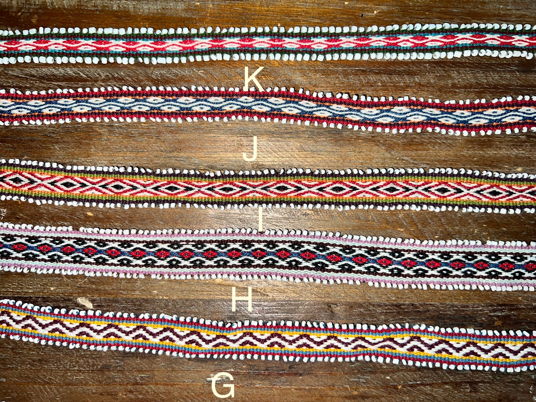 Large Multi-colored Andean Peruvian Watana Woven Ties/beaded Wraps ...